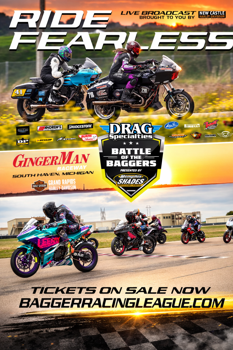 Bagger Racing League at GingerMan Raceway